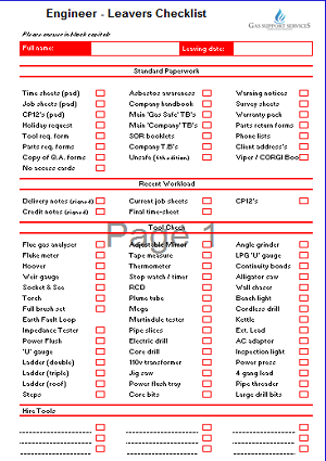 Everyday Gas Manager Forms - Gas Support Services