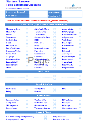 Everyday Gas Manager Forms - Gas Support Services